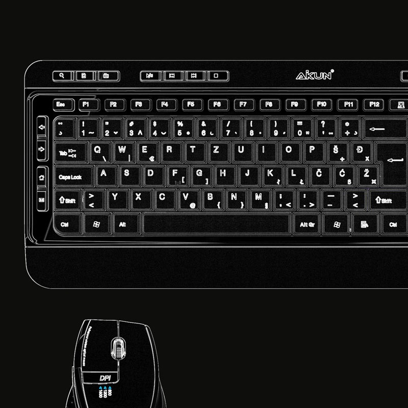 Keyboard and Mouse Combo – Aikun